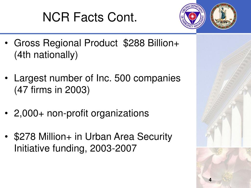 PPT - National Capital Region / VDEM Region VII Presentation PowerPoint ...