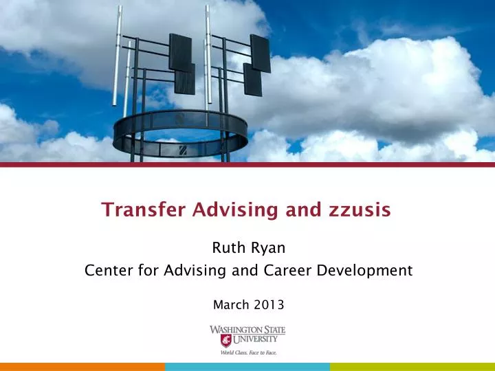 PPT - Transfer Advising and zzusis PowerPoint Presentation, free ...