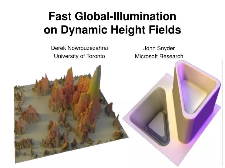 PPT - Fast Global-Illumination on Dynamic Height Fields PowerPoint ...