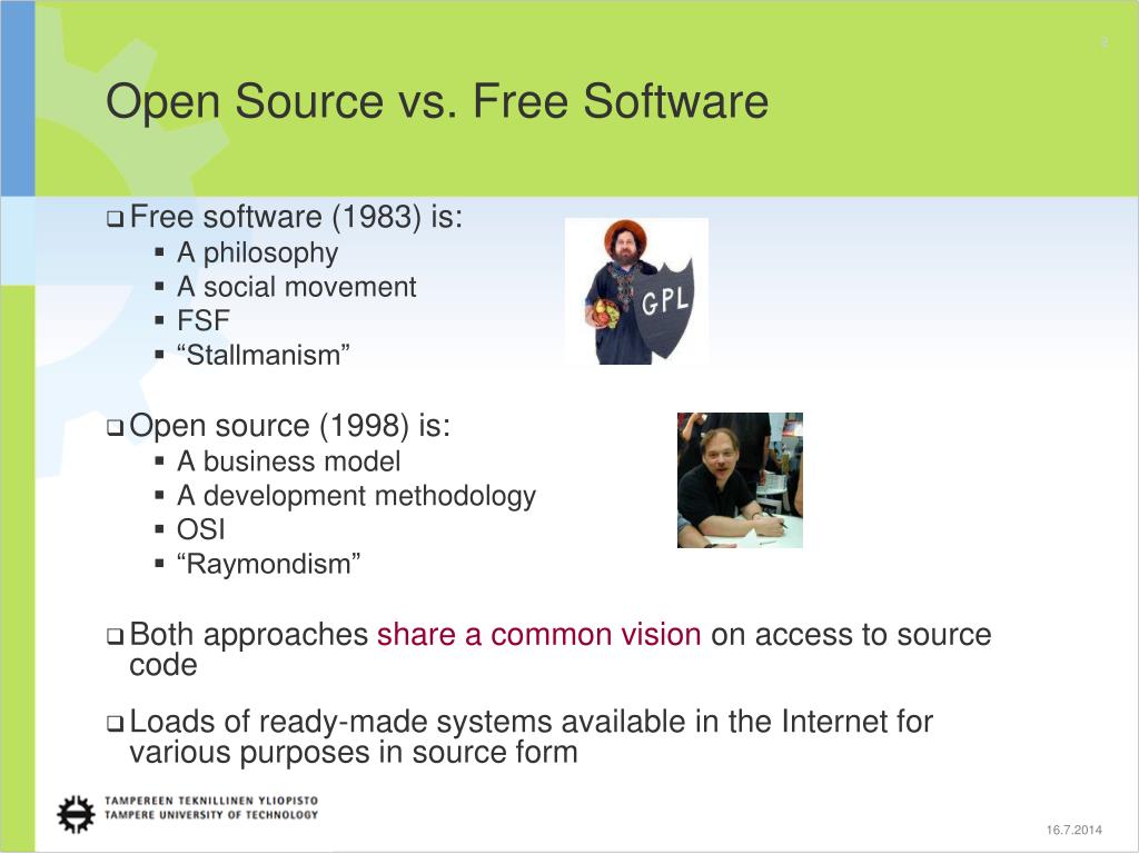 PPT Open Source Vs Free Software PowerPoint Presentation Free