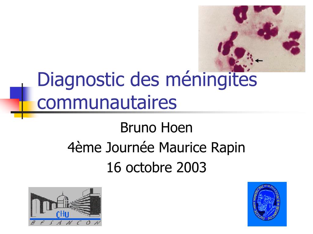 PPT - Diagnostic des méningites communautaires PowerPoint Presentation ...