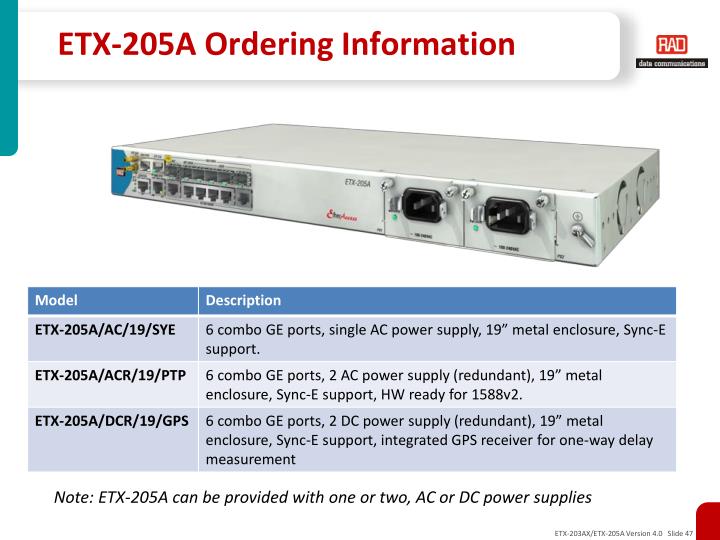 PPT - ETX-203AX and ETX-205A Product Introduction, Ver. 4.01 GA April ...
