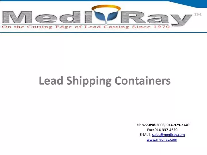 PPT - Lead Shipping Containers PowerPoint Presentation, free download ...