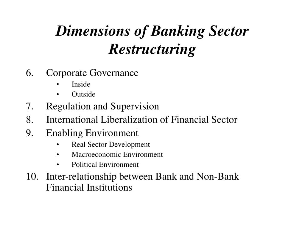 PPT - Three Pillars of Effective Banking Sector Restructuring ... PPT - Three Pillars of Effective Banking Sector Restructuring ...