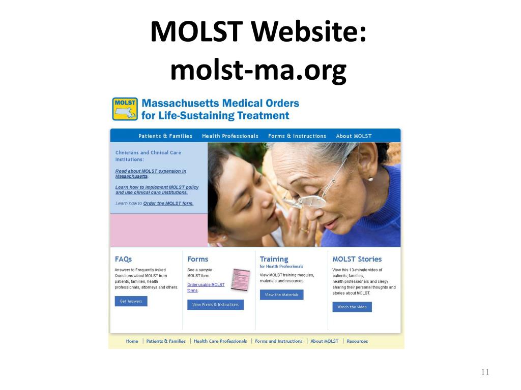 PPT - Massachusetts Medical Orders for Life-Sustaining Treatment ...