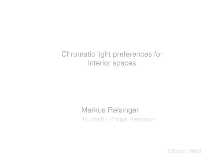 PPT - Markus Reisinger PowerPoint Presentation, free download - ID:1811753