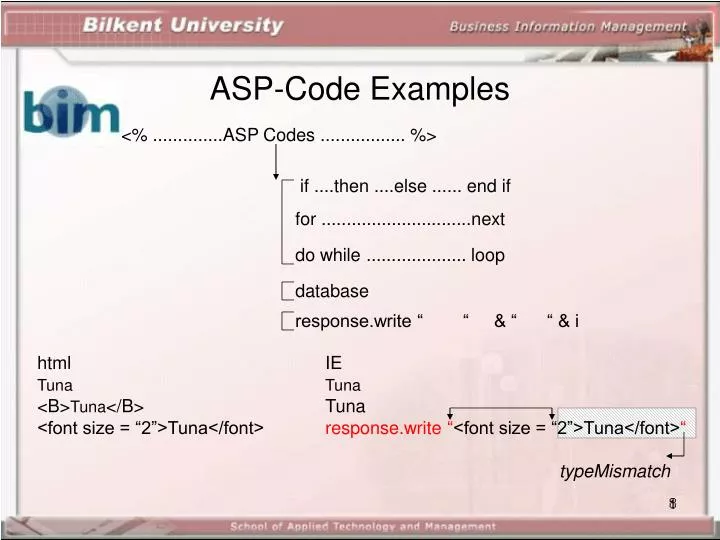 PPT - ASP-Code Examples PowerPoint Presentation, free download - ID:1812621