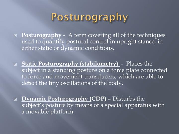 PPT - Posturography PowerPoint Presentation - ID:1812657