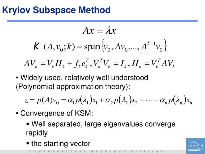 Ppt Solving Large Scale Eigenvalue Problems In Scidac Applications Powerpoint Presentation