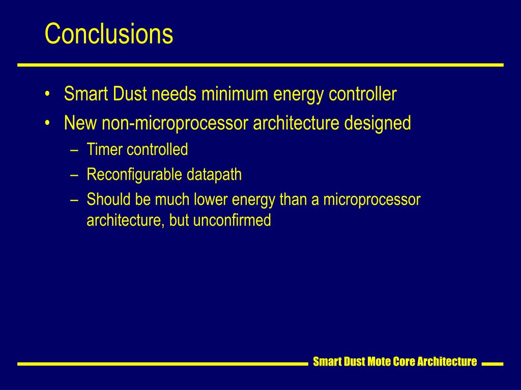 PPT - Smart Dust Mote Core Architecture PowerPoint Presentation, free ... PPT - Smart Dust Mote Core Architecture PowerPoint Presentation, free ...