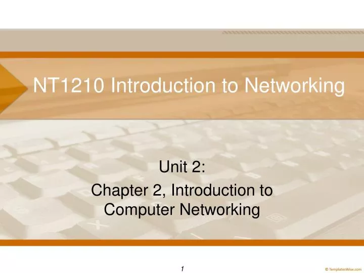 PPT - NT1210 Introduction to Networking PowerPoint Presentation, free ...