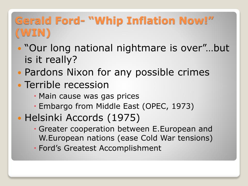 PPT - Post-Watergate to End of Cold War: US Political Milestones ...
