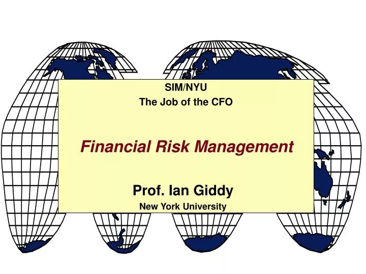 PPT - Financial Risk Management PowerPoint Presentation, free download ...