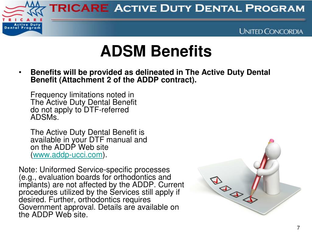 PPT - Military Dental Treatment Facility TRICARE Active Duty Dental ...