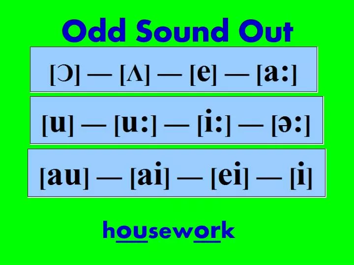PPT - Odd Sound Out PowerPoint Presentation, free download - ID:1814550