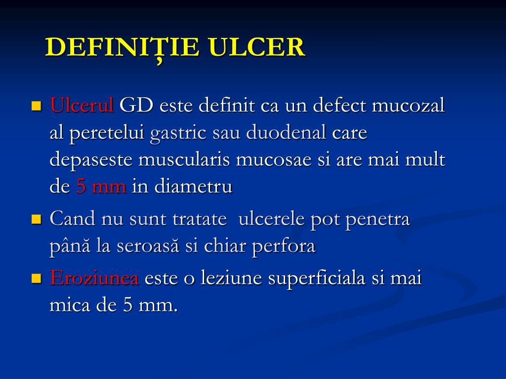 PPT - ULCERUL GASTR IC SI DUODENAL (UGD) PowerPoint Presentation, free ...
