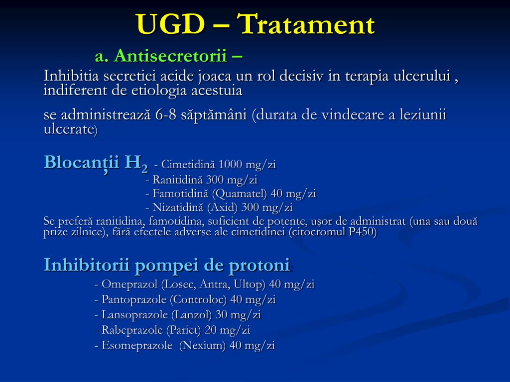 PPT - ULCERUL GASTR IC SI DUODENAL (UGD) PowerPoint Presentation, free ...