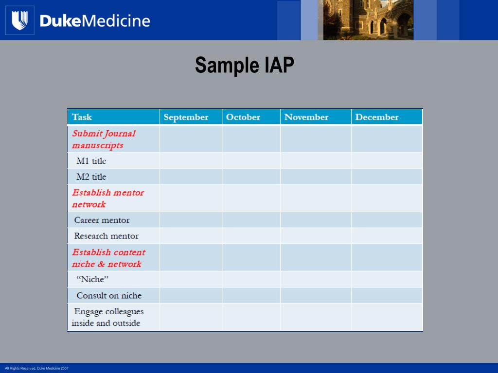 PPT - Defining milestones on the path to success in academic medicine ...