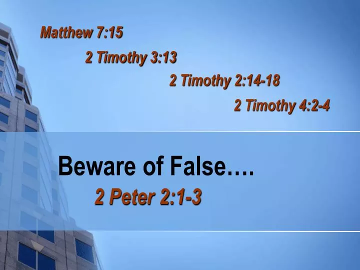 PPT - Beware of False…. PowerPoint Presentation, free download - ID:1815026