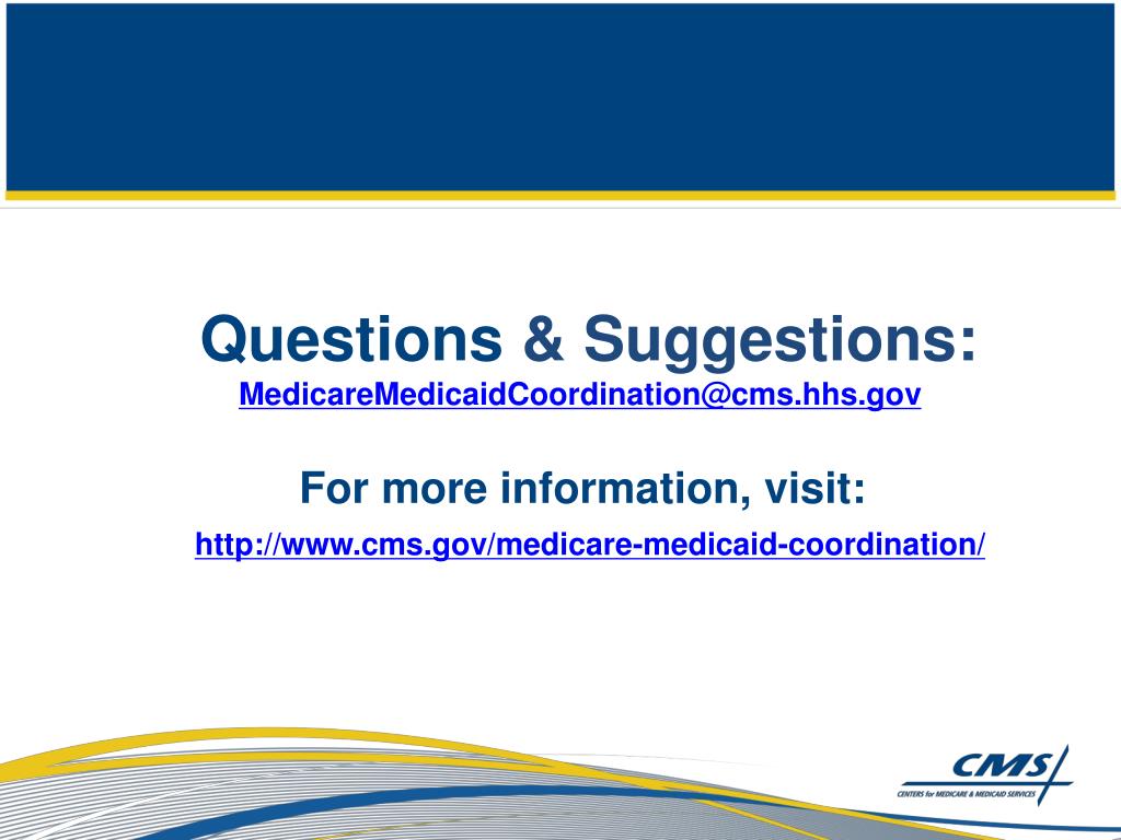 PPT - Integrating Care for Medicare-Medicaid Enrollees PowerPoint ...