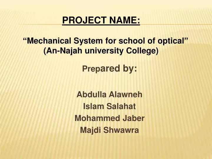 PPT - PROJECT NAME: PowerPoint Presentation, free download - ID:1815267