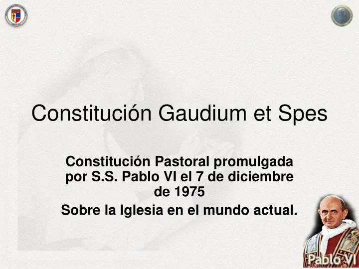 PPT - Constitución Gaudium et Spes PowerPoint Presentation, free download - ID:1815500