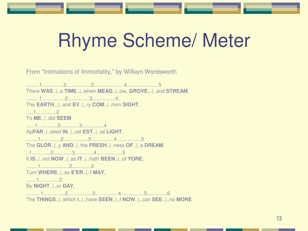 PPT - Rhyme Scheme, Rhythm, and Meter PowerPoint Presentation, free ... PPT - Rhyme Scheme, Rhythm, and Meter PowerPoint Presentation, free ...