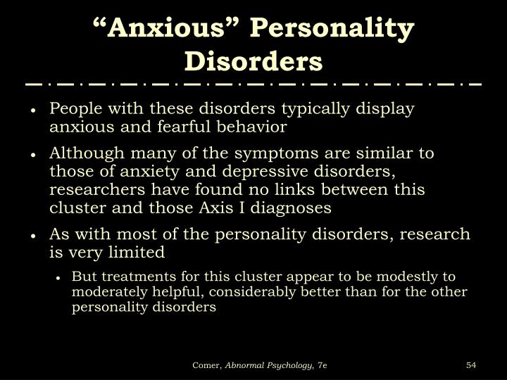 PPT - Personality Disorders PowerPoint Presentation - ID:1815691