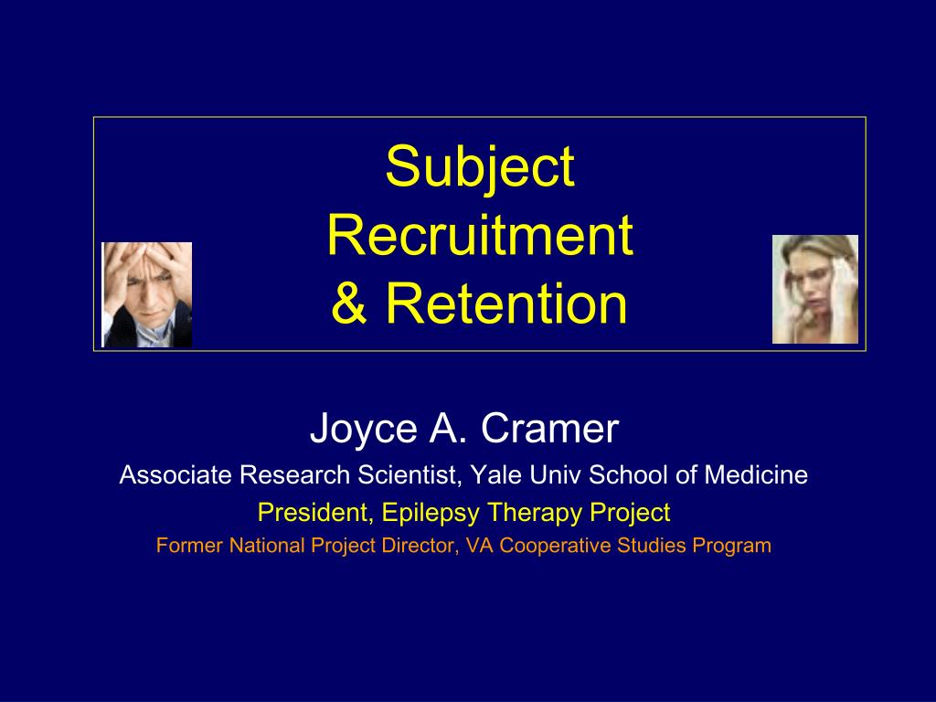 PPT - Subject Recruitment & Retention PowerPoint Presentation, free ...