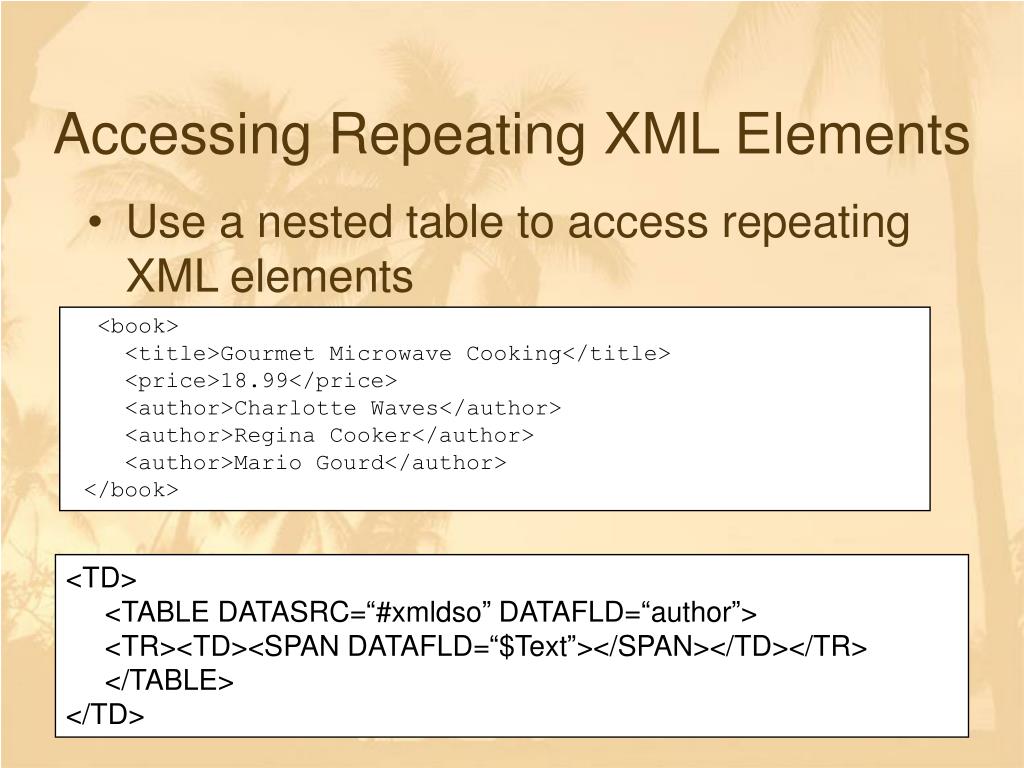 Ppt Embedding Xml In Html Using Data Islands Powerpoint Presentation Id1815824