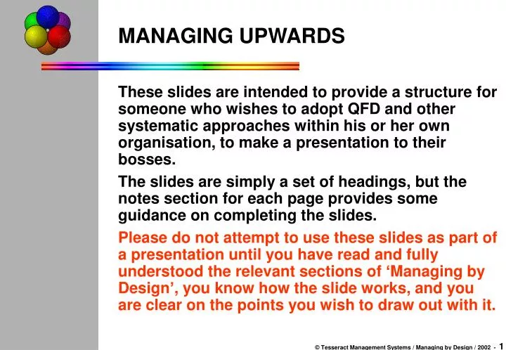 PPT - MANAGING UPWARDS PowerPoint Presentation, free download - ID:1815985