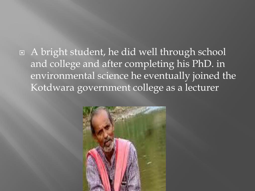 PPT - one of the legend man of our state Dr Anil Joshi story of ...