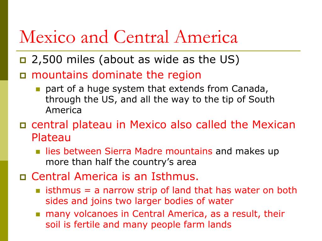 PPT - Latin America’s Physical Geography PowerPoint Presentation, free ...