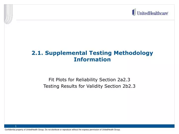 PPT - 2.1. Supplemental Testing Methodology Information PowerPoint ...