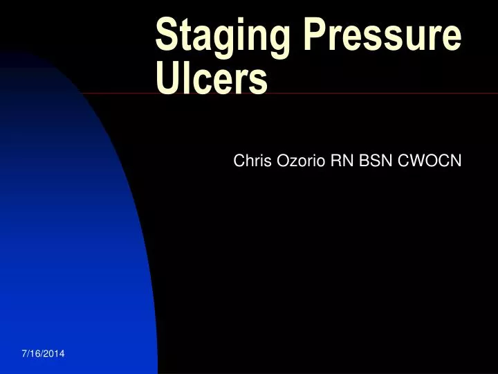 PPT - Staging Pressure Ulcers PowerPoint Presentation, free download ...
