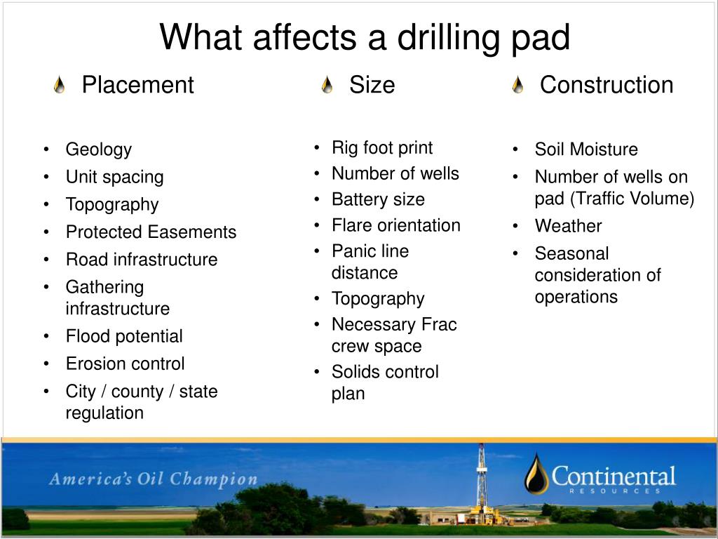 PPT - Evolution of the Williston Basin Drilling Pad ; PowerPoint ...