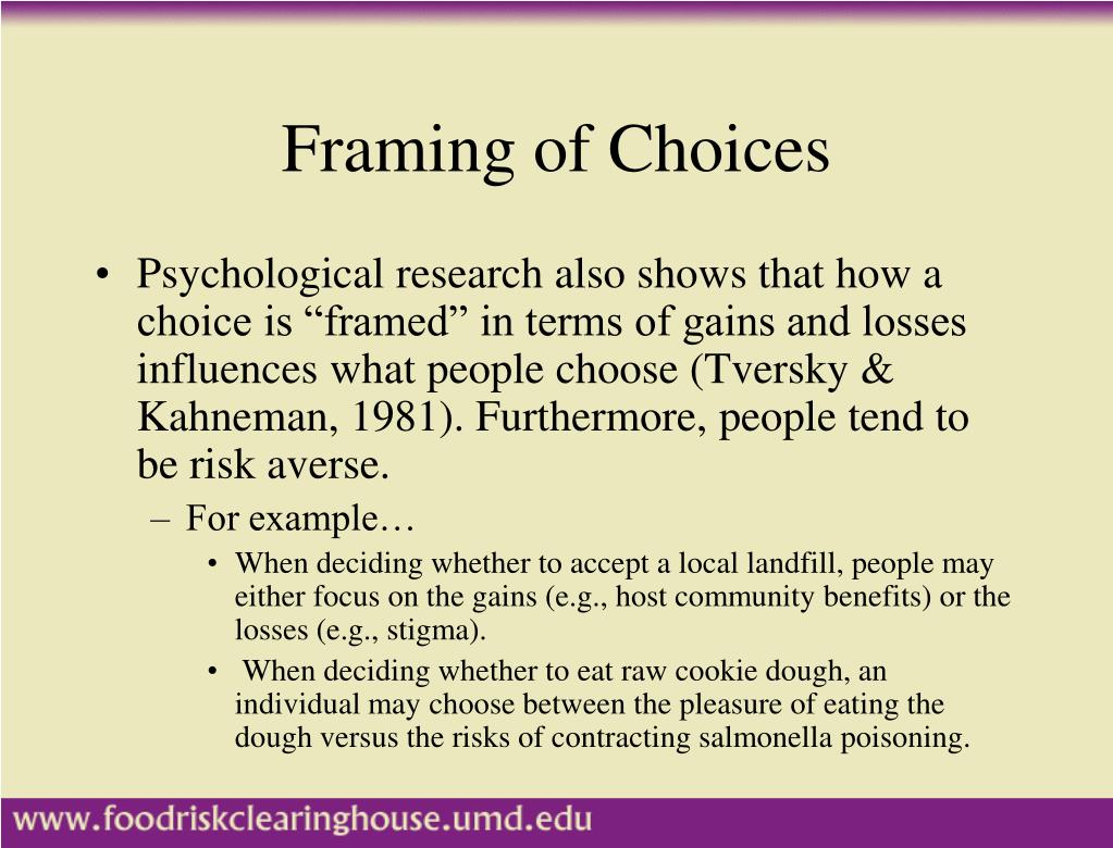 PPT - Psychological Factors Influencing People’s Reactions to Risk ...