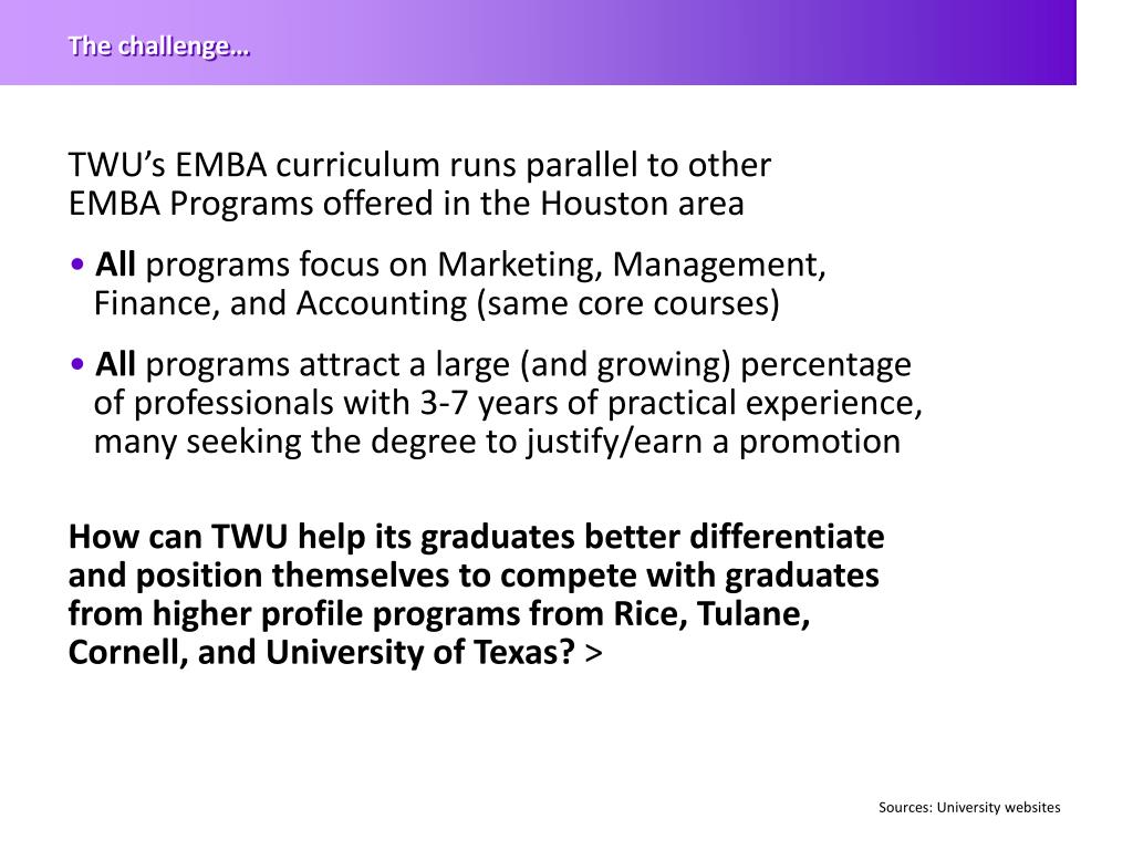 PPT - Career Enrichment Series Houston EMBA students Presented to Texas ...