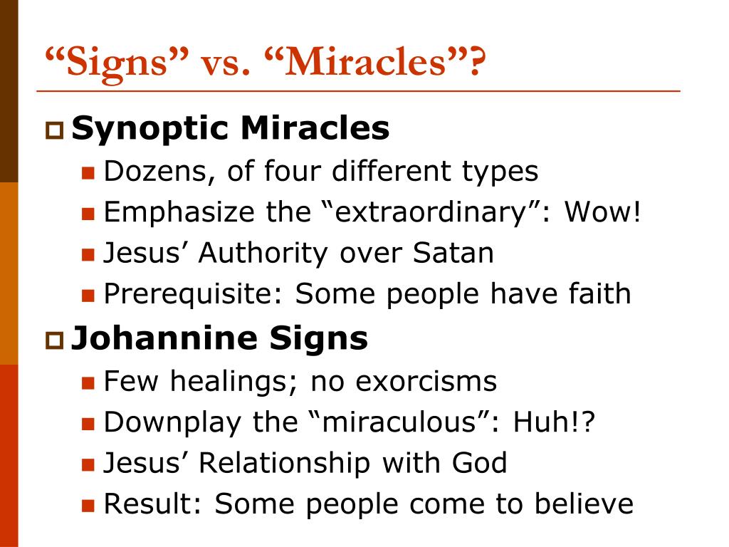 PPT - The Gospel according to John Signs & Believing PowerPoint ...