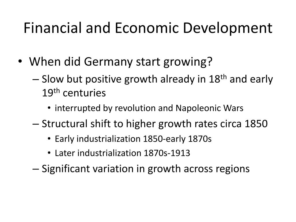 PPT - How Important Historically Were Financial Systems for Growth in ...