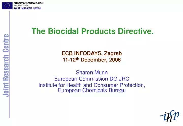 PPT - The Biocidal Products Directive. PowerPoint Presentation, free ...