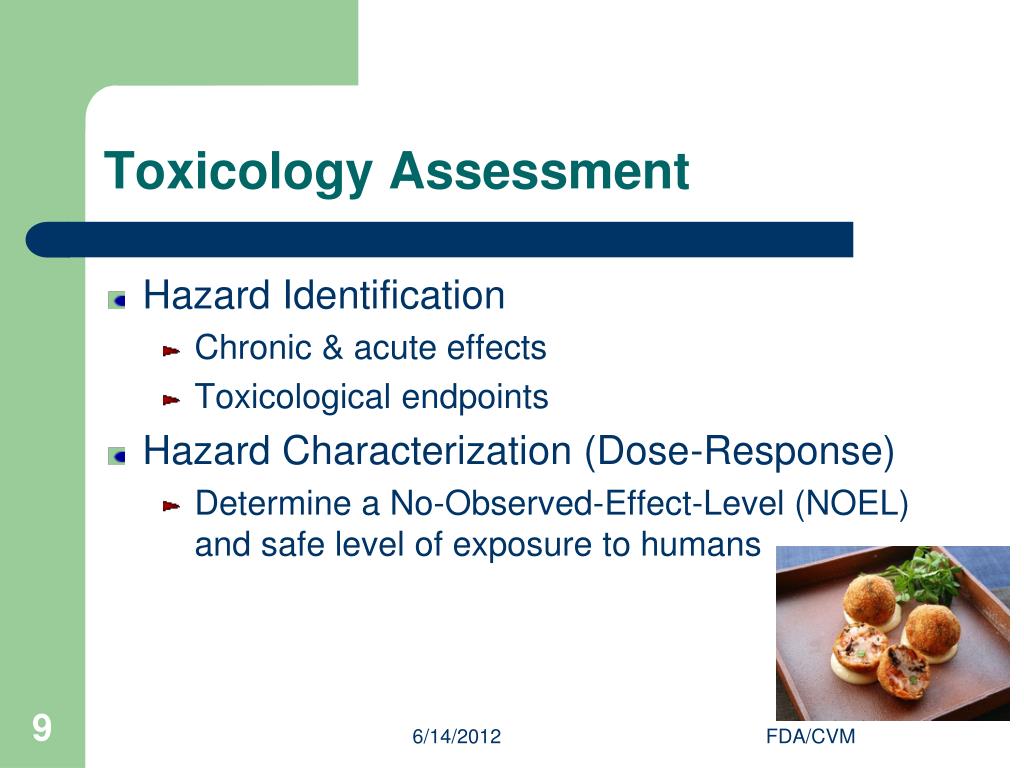 PPT - Human Food Safety of New Animal Drugs: Toxicology Assessment ...