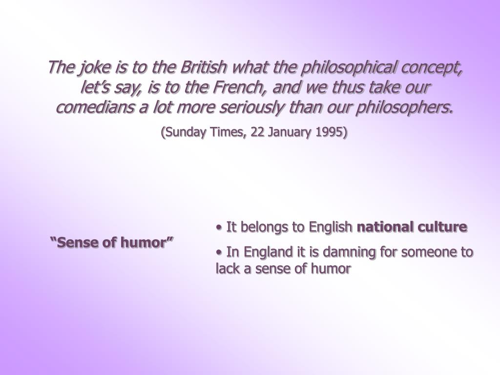PPT - “The English Sense of Humor ?” by Antony Easthope PowerPoint ...