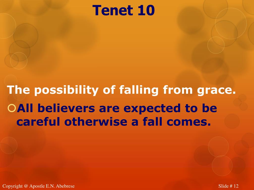 PPT - A SIMPLIFIED FORM OF THE TENETS OF THE APOSTOLIC CHURCH President ...