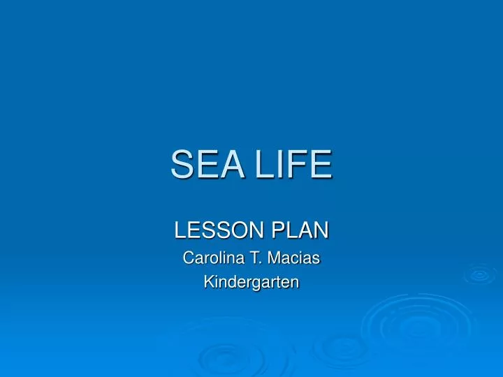 PPT - SEA LIFE PowerPoint Presentation, free download - ID:1818597