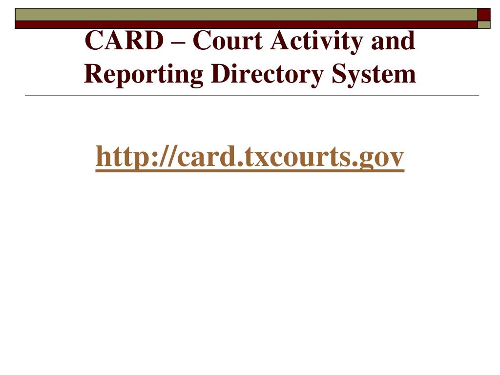 PPT - Judicial Council Monthly Court Activity Reports PowerPoint ...