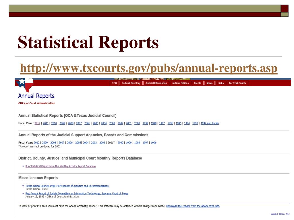 PPT - Judicial Council Monthly Court Activity Reports PowerPoint ...