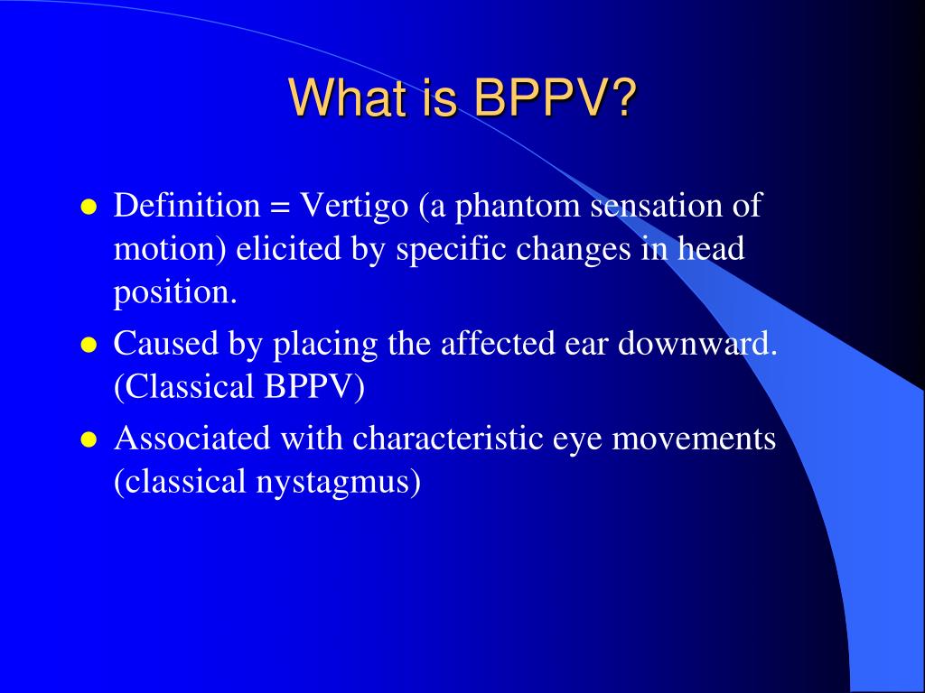 PPT - Clinical Evaluation of the Vertiginous Patient PowerPoint ...