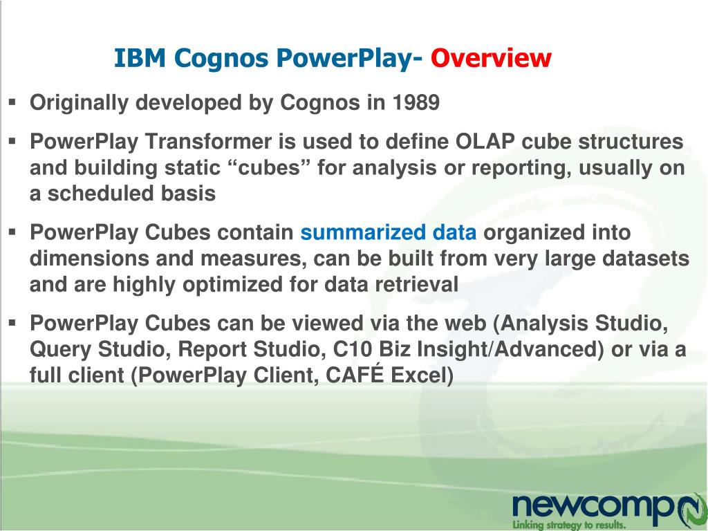 PPT - The Great OLAP Debate! TM1, PowerPlay & DMRs April 29, 2011 ...