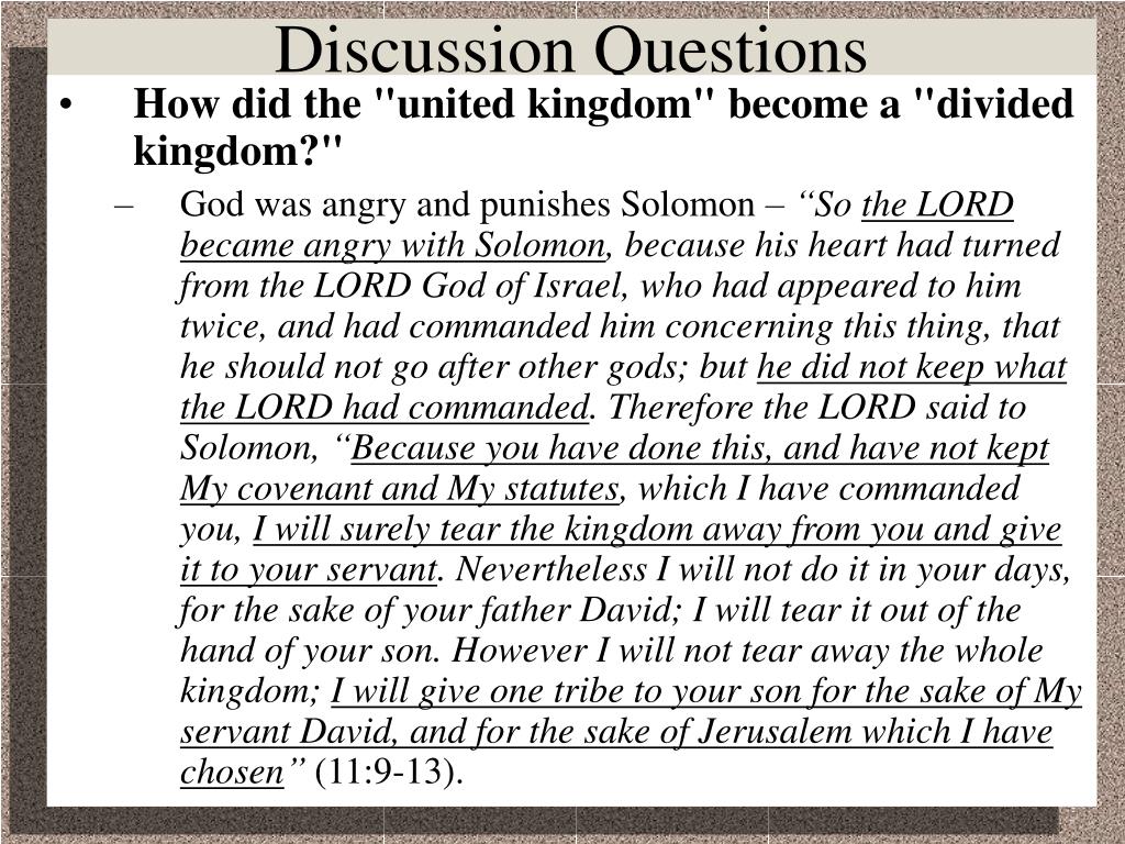 PPT - The United Kingdom of Israel PowerPoint Presentation, free ...